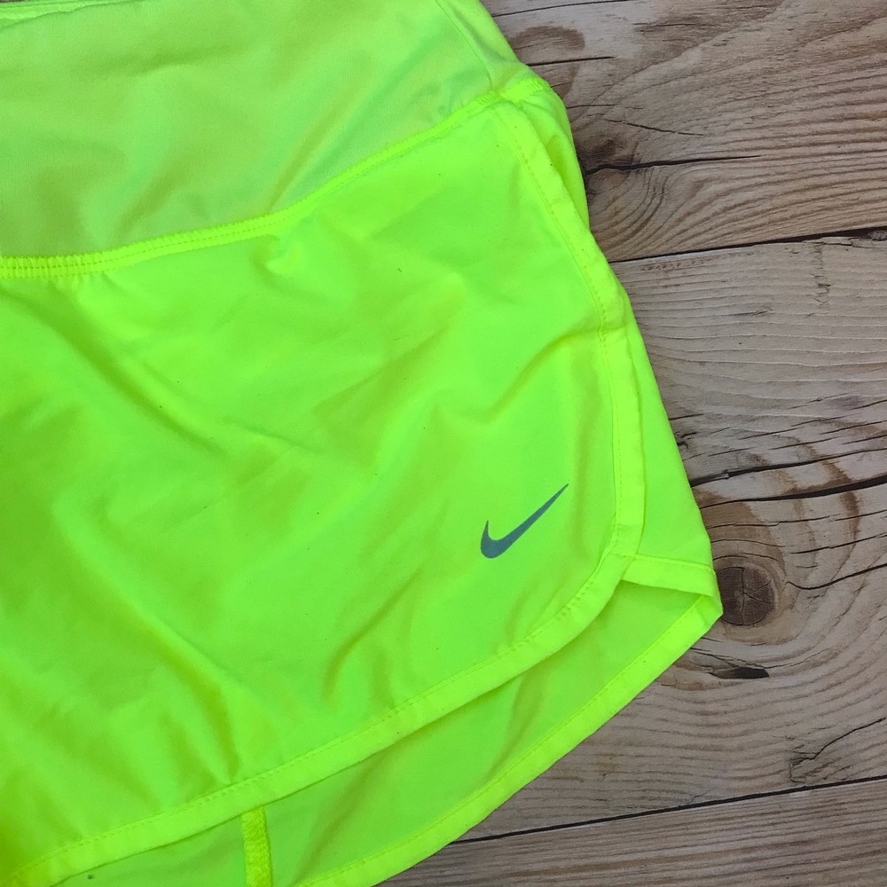 Nike Women’s Bright Yellow Running Shorts - Gem